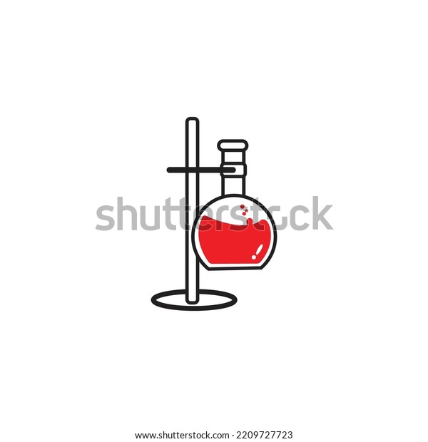 Illustration Vector Graphic Volumetric Flask On Stock Vector (Royalty ...