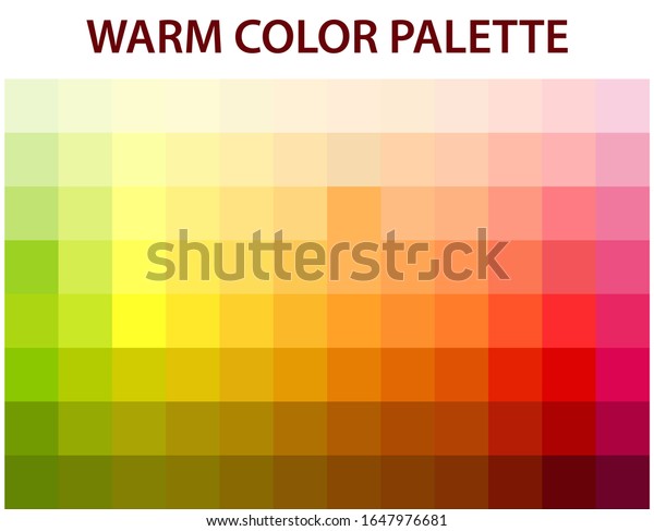 Illustration Vector Graphic Warm Color Palette Stock Vector (Royalty ...