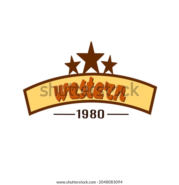 Illustration Vector Graphic Western Logo Suitable Stock Vector (Royalty ...