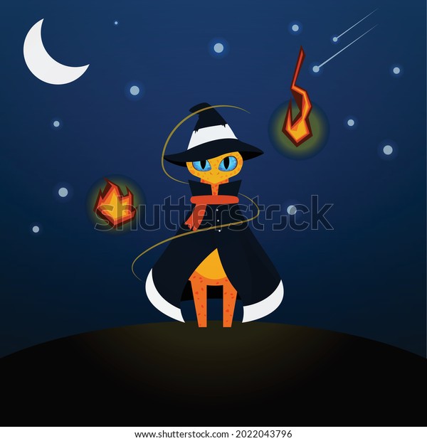 Illustration Vector Graphic Witch Lizard Suitable Stock Vector (Royalty ...