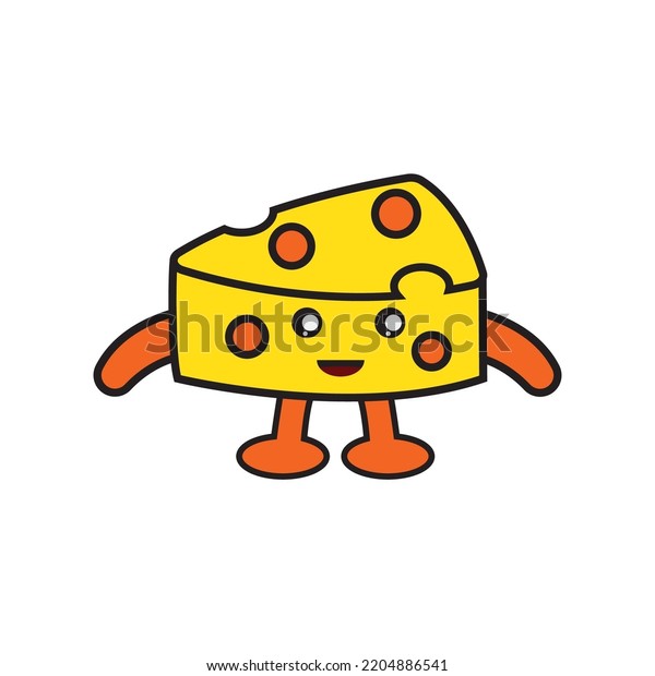 Illustration Vector Graphic Yellow Orange Cheese Stock Vector (Royalty ...