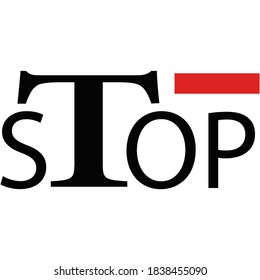 Illustration Vector Graphs Sign Stop Use Stock Vector (Royalty Free ...