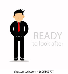 Illustration Vector Grapic Cool Bodyguard Ready Stock Vector (Royalty ...