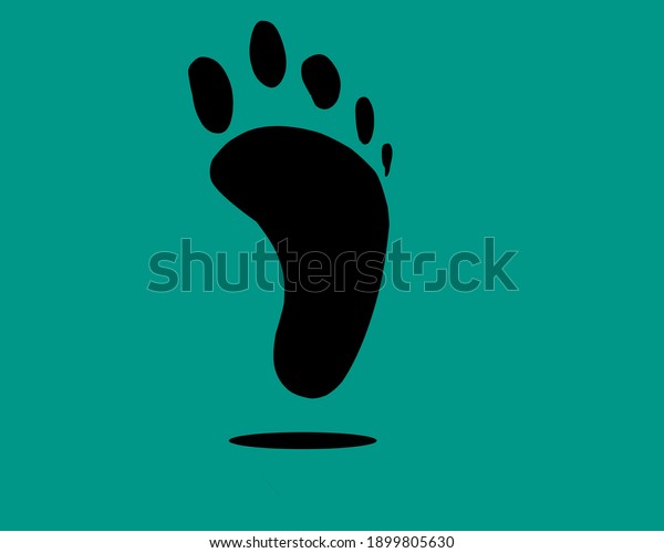 Illustration Vector Grapic Template Foot Step Stock Vector (Royalty ...