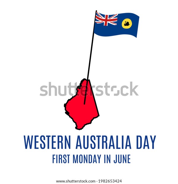 Illustration Vector Happy Western Australia Day Stock Vector (Royalty ...