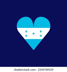 Illustration Vector Heart Honduras Honduras Flag Stock Vector (Royalty ...