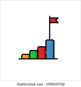 Illustration Vector Icon Graphic Ranking Stock Vector (Royalty Free ...