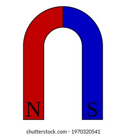 Illustration Vector Icon Magnet Magnetic North Stock Vector (Royalty ...