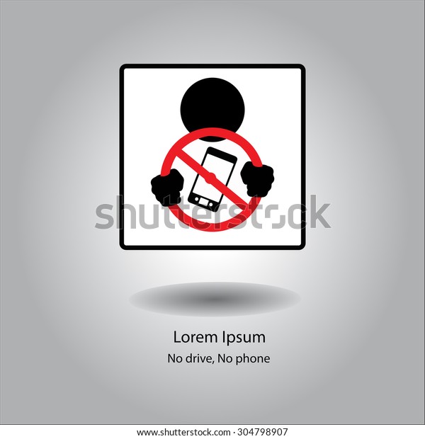 Illustration Vector Icon Stop Phone When Stock Vector (Royalty Free ...