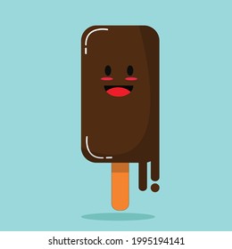 Illustration Vector Image Smiling Ice Cream Stock Vector (Royalty Free ...