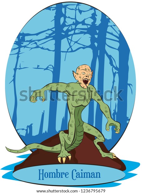 Illustration Vector Isolated Colombian Mythical Creatures Stock Vector ...