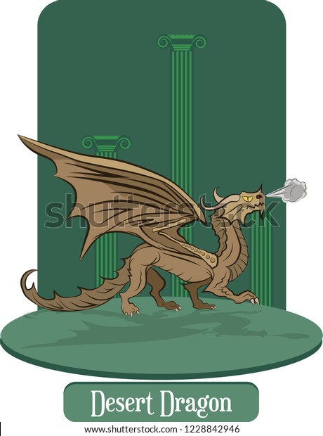 Illustration Vector Isolated Mythical Creature Desert Stock Vector ...