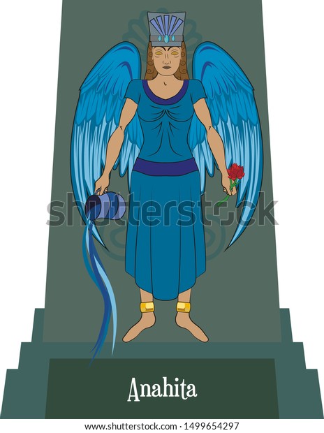 Illustration Vector Isolated Persian Mythical God: vetor stock (livre ...