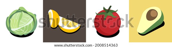 Illustration Vector Isometric Collage Banner Design Stock Vector ...