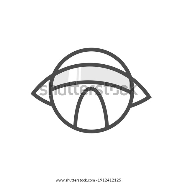 Illustration Vector Logo Circle Robotic Head Stock Vector (Royalty Free ...