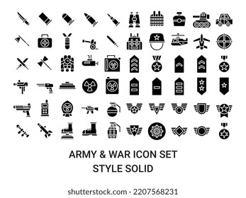 Illustration Vector Logo Icon Army Weapon Stock Vector (Royalty Free ...