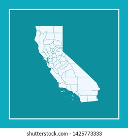Illustration Vector Map California Stock Vector (Royalty Free ...