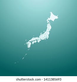 High Detailed Vector Japan Country Outline Stock Vector (Royalty Free ...