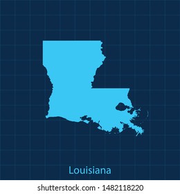 Illustration Vector Map Louisiana Stock Vector (Royalty Free ...