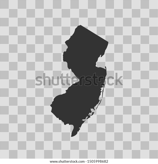 Illustration Vector Map New Jersey Stock Vector (Royalty Free ...