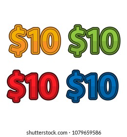 10 Dollars Images, Stock Photos & Vectors | Shutterstock