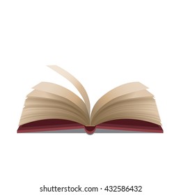 Illustration Vector Red Book Opening On Stock Vector (Royalty Free ...