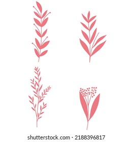 Illustration Vector Set Nature Plants Stock Vector (Royalty Free ...