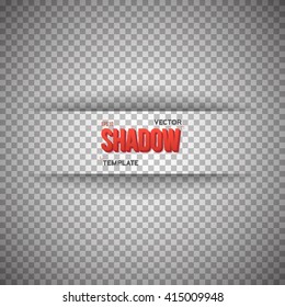 Illustration Vector Shadow Banner Realistic Vector Stock Vector ...