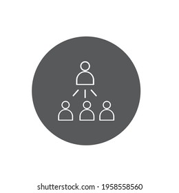 Illustration Vector Simple Team Management Teamwork Stock Vector ...