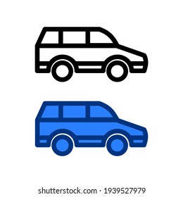 Illustration Vector Suv Mpv Car Type Stock Vector (Royalty Free ...