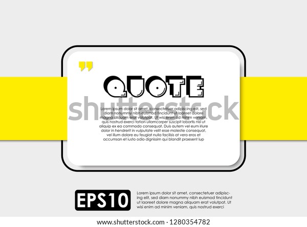 Illustration Vector Typography Design Remark Quote Stock Vector ...