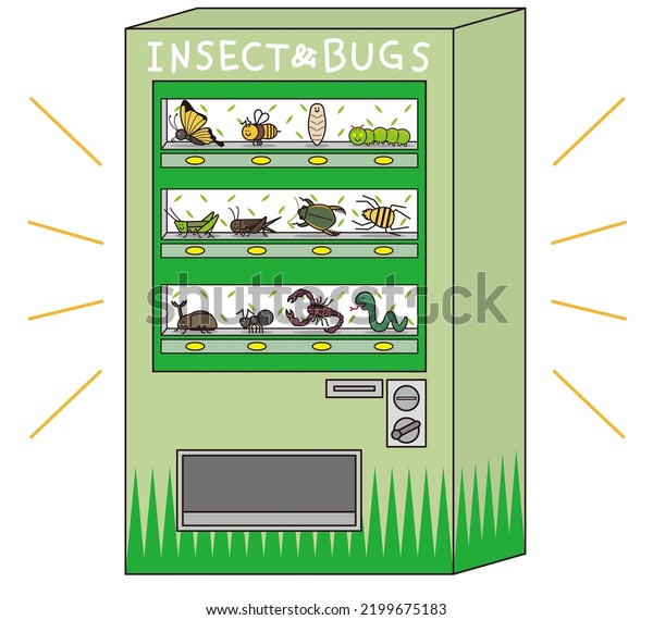Illustration Vending Machine That Sells Various Stock Vector (Royalty ...