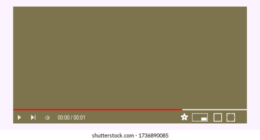 Illustration Video Front View Stock Vector (Royalty Free) 1736890085 ...