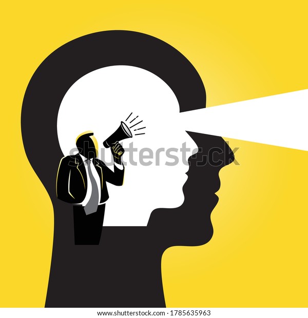 Illustration Visual Representation Intuition Voices On Stock Vector ...
