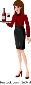 3,333 Waitress drawing Images, Stock Photos & Vectors | Shutterstock