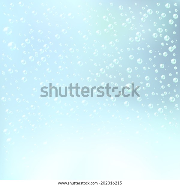 Illustration Water Bubbles Background Layered Stock Vector (Royalty ...