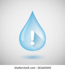 Illustration Water Drop Exclamation Sign Stock Vector (Royalty Free ...
