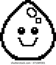 Illustration Planet Earth Smiling 8bit Cartoon: เวกเตอร์สต็อก (ปลอดค่า ...