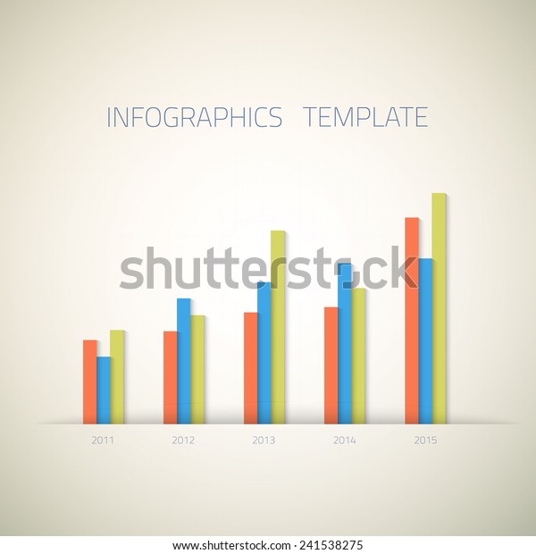Illustration Web Infographic Timeline Bar Template Stock Vector ...