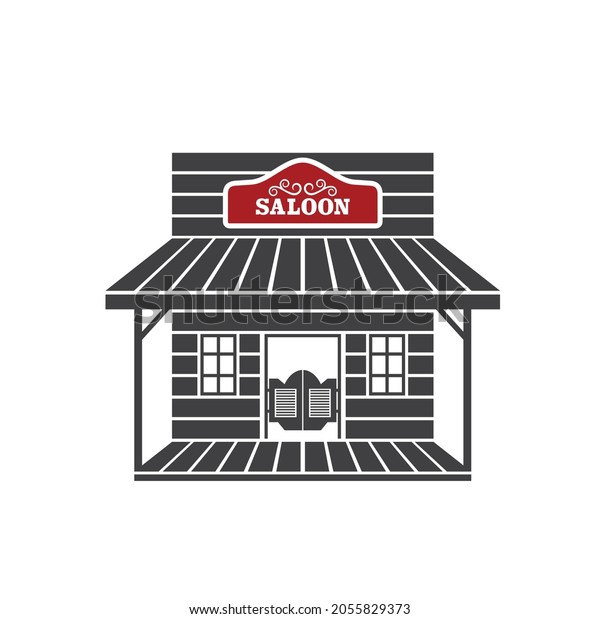 Illustration Western Saloon Vector Art Stock Vector (Royalty Free ...