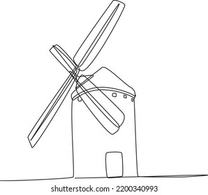 Illustration Windwheel Illustration Drawing Vector Handline Stock ...