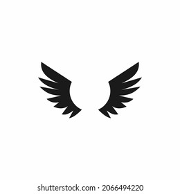 Illustration Wings Icon Logo Simple Flat Stock Vector (Royalty Free ...