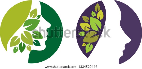 Illustration Womans Face Conjunction Tree Stock Vector (Royalty Free ...