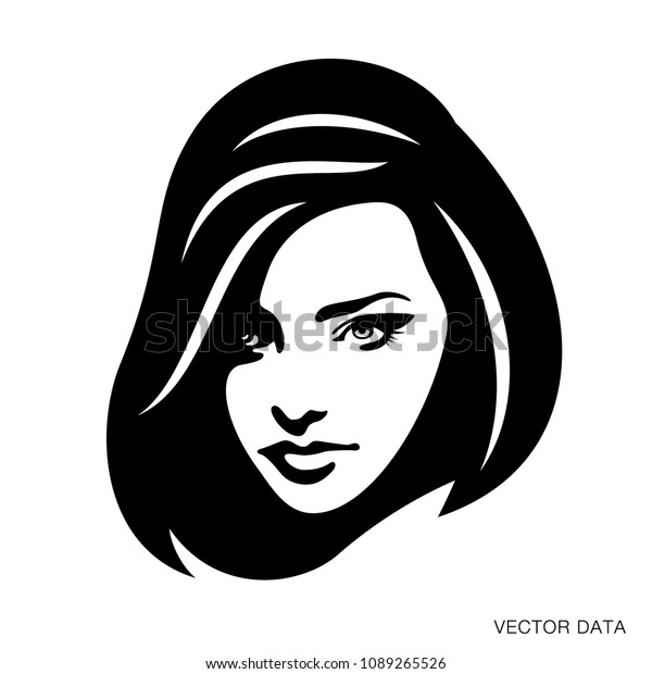 Illustration Womans Face Vector Graphic Stock Vector (Royalty Free ...