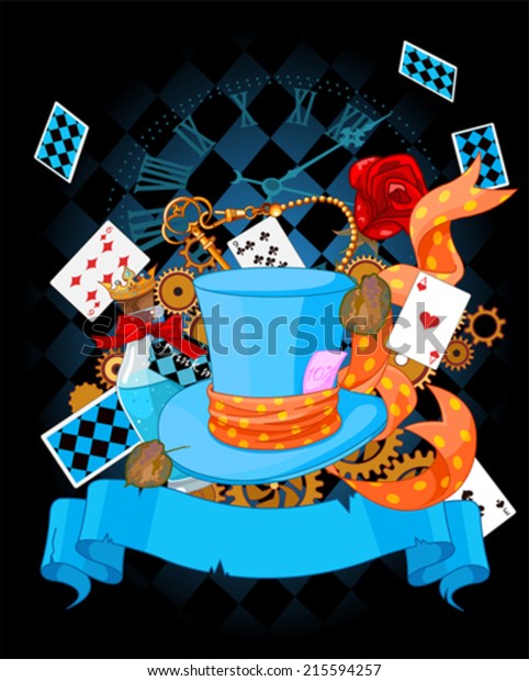 Illustration Wonderland Design Elements Stock Vector (Royalty Free ...