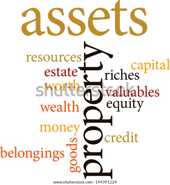 Illustration Word Assets Word Clouds Isolated Stock Vector (Royalty ...