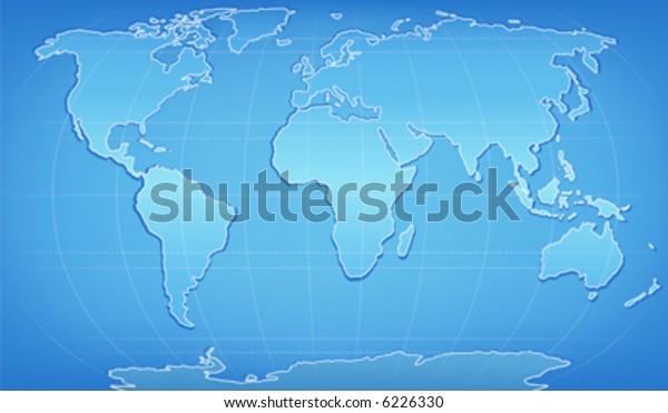 illustration of world map with latitudinal and longitudinal lines