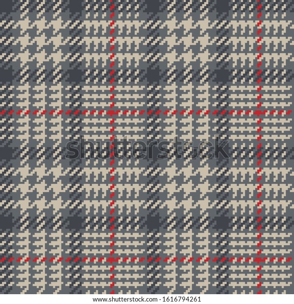 Illustration Woven Fabric Check Pattern Stock Vector (Royalty Free ...