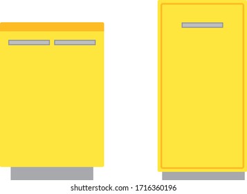 Illustration Yellow Post Stock Vector (Royalty Free) 1716360196 ...