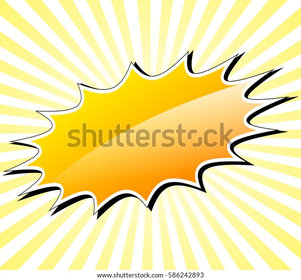 Illustration Yellow Starburst Background Stock Vector (Royalty Free ...